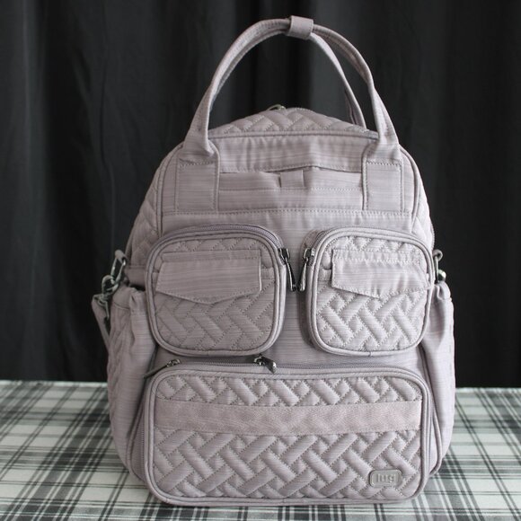 lug | Bags | Lug Mini Puddle Jumper Crossbody Tote Bag Pearl Grey New ...
